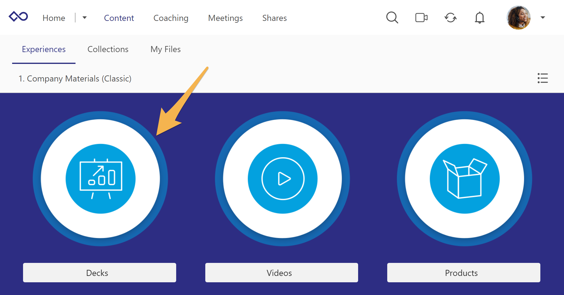 Present using Classic Experiences – Showpad Help Center