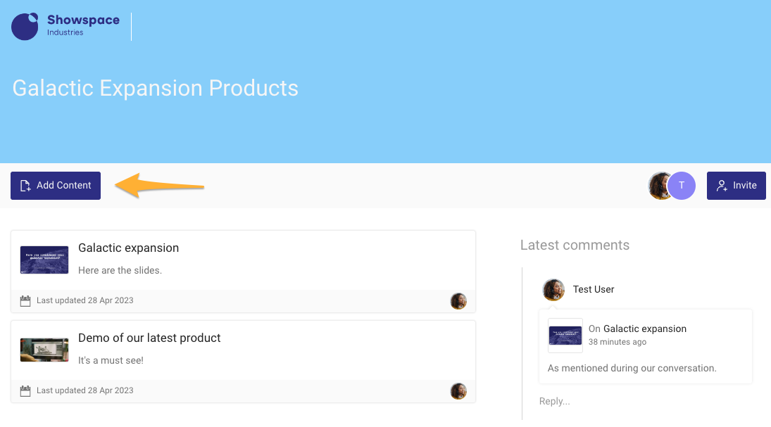 Shared Spaces Guide for Buyers – Showpad Help Center