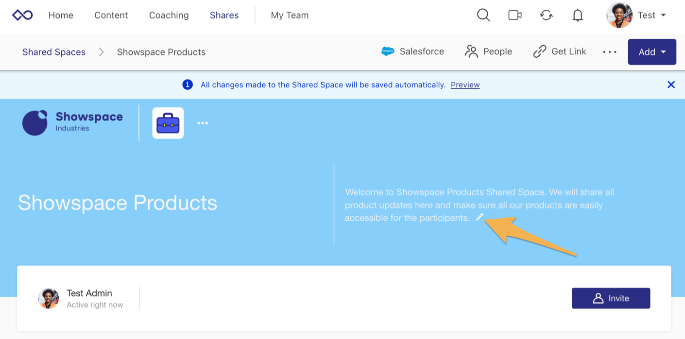 Create and duplicate Shared Spaces – Showpad Help Center