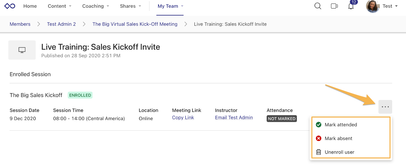 See your team members learning progress in My Team hub: Members ...