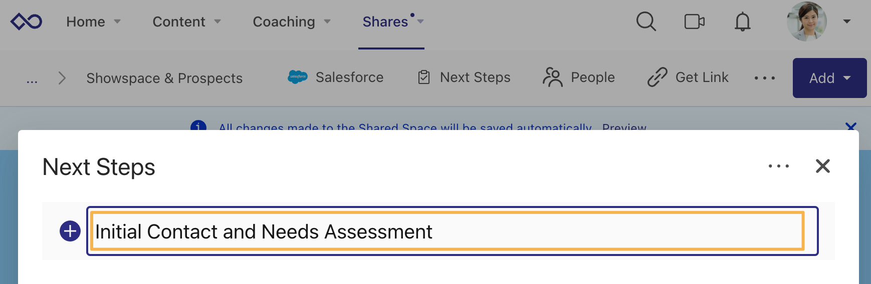 Implement a Mutual Action Plan with Next Steps – Showpad Help Center