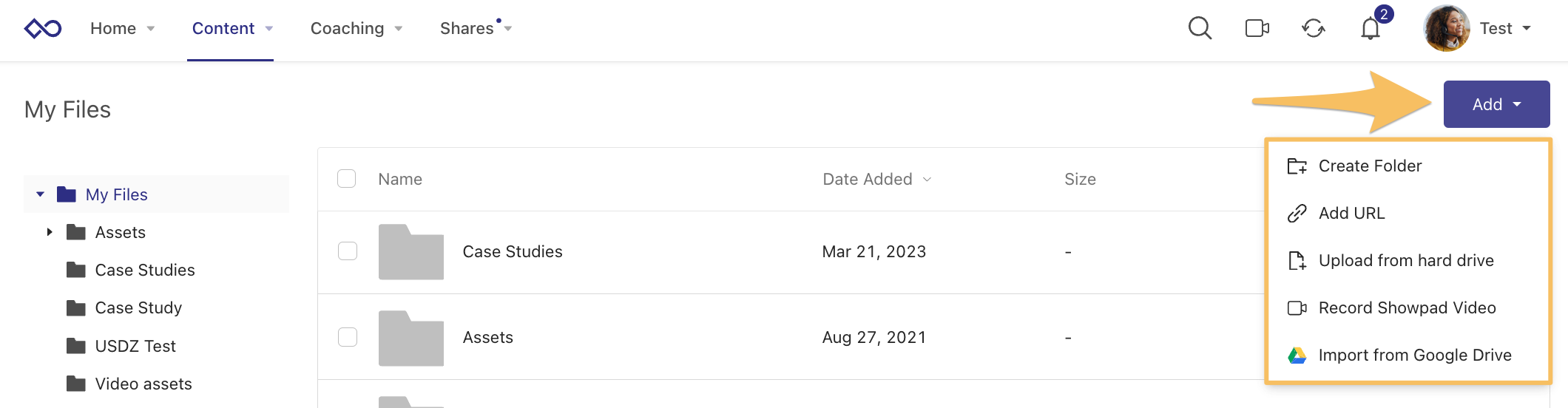 Getting started with the Showpad Web app – Showpad Help Center