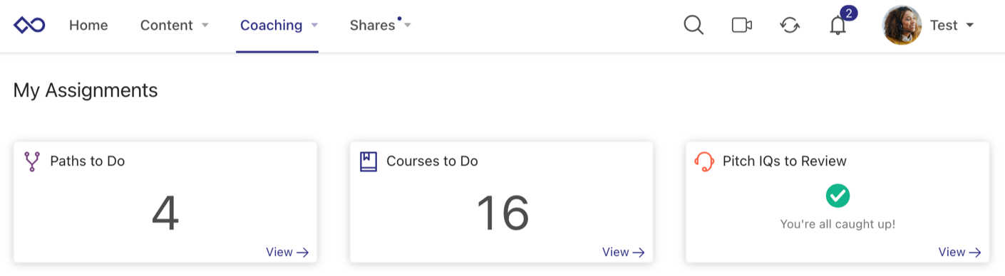 Follow up on your tasks using My Assignments – Showpad Help Center