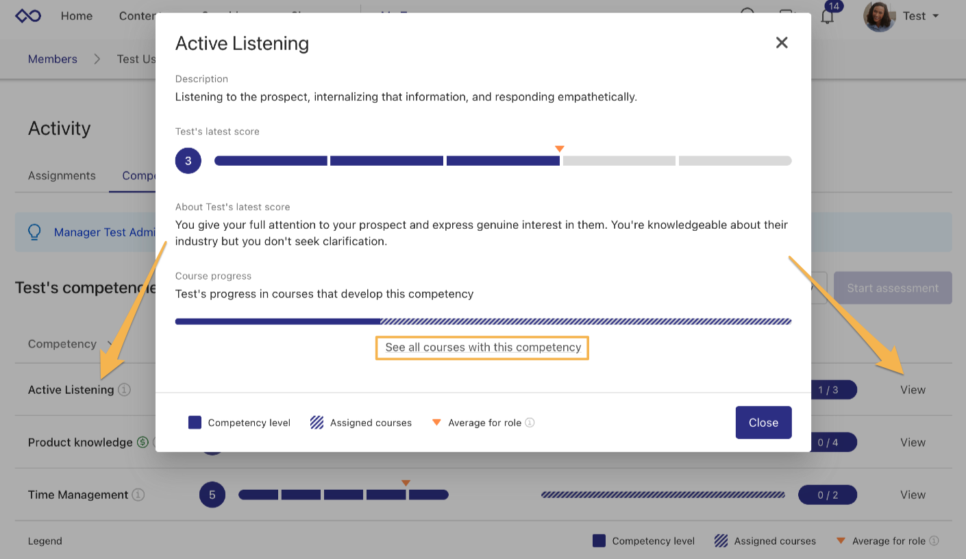 Assess your team’s skills in My Team hub: Team Competencies – Showpad ...