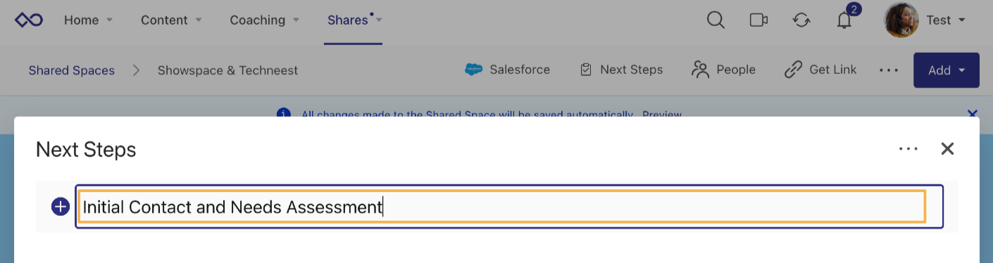Implement a Mutual Action Plan with Next Steps – Showpad Help Center