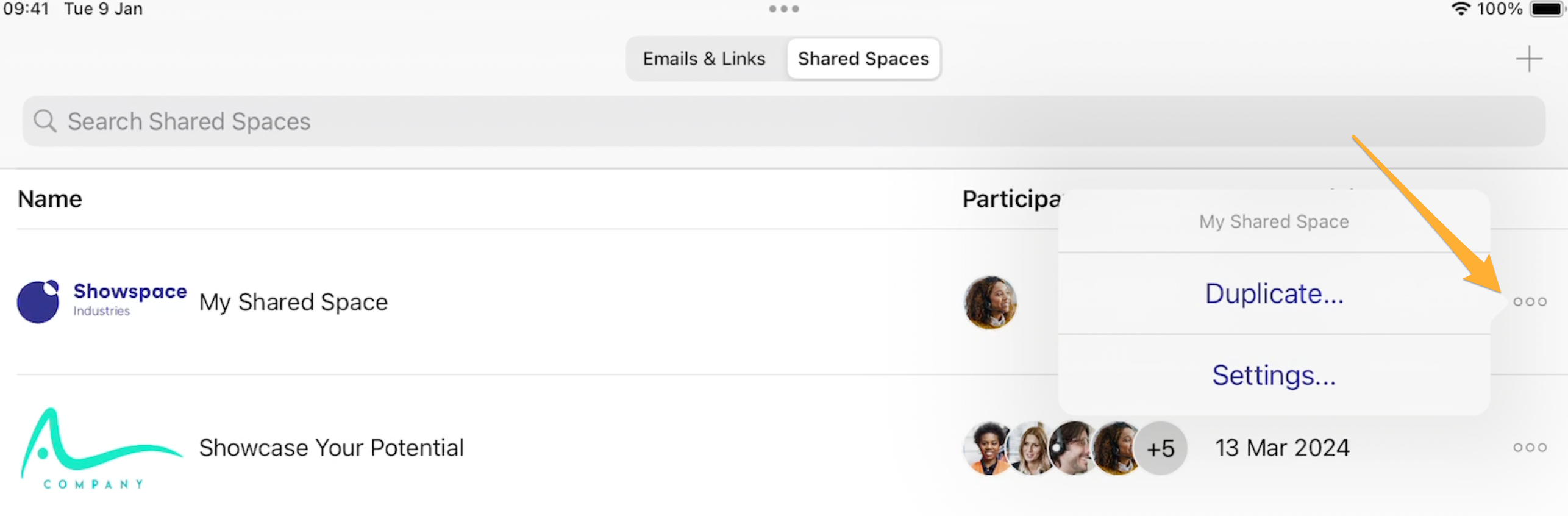 Create and duplicate Shared Spaces – Showpad Help Center