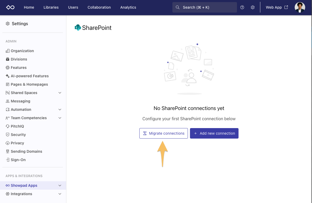 Preparing for the SharePoint Connector migration – Showpad Help Center