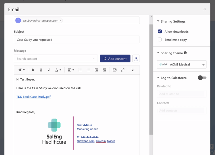 Share a single file via Showpad – Showpad Help Center