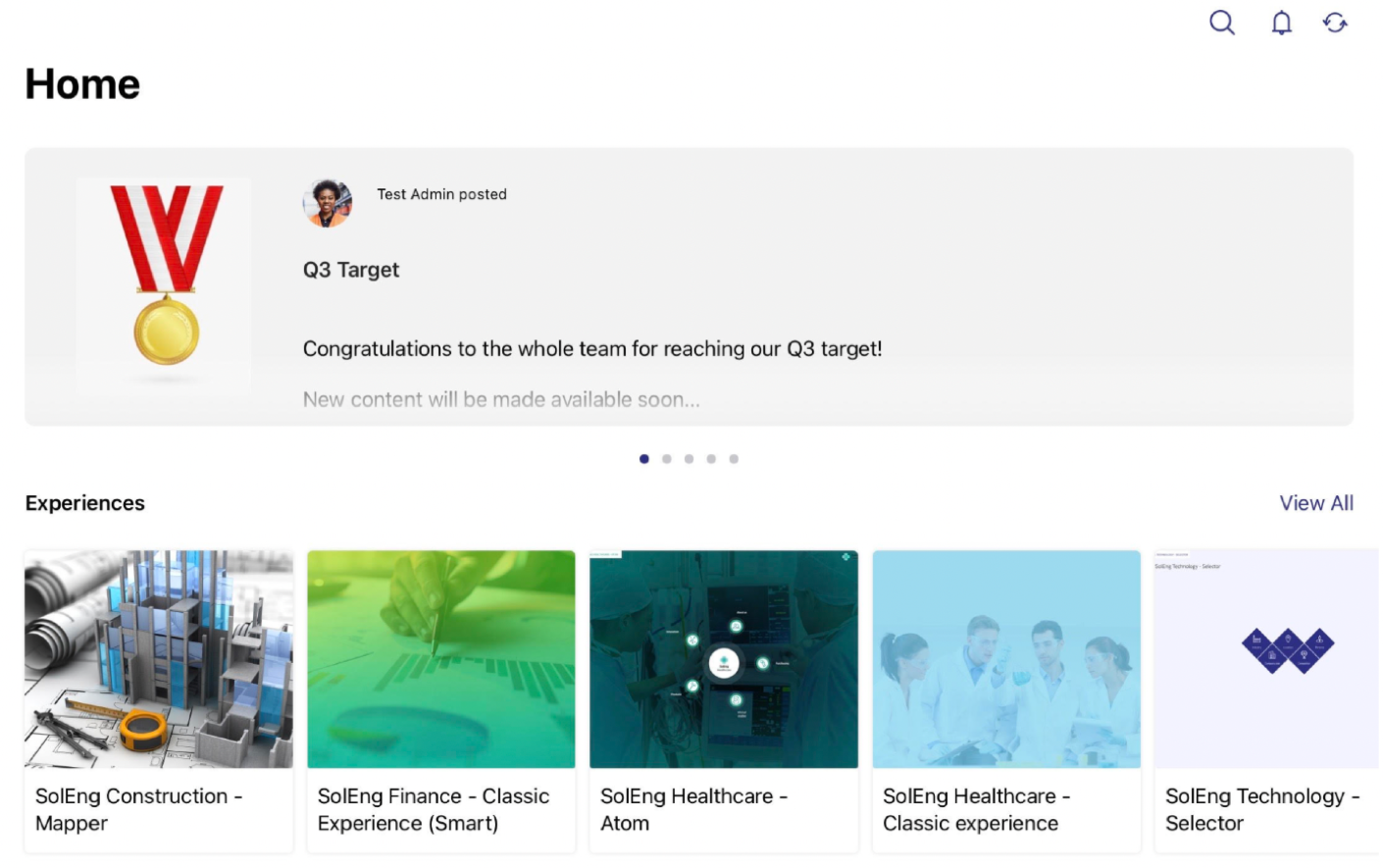 Understanding your Home Screen or Custom Homepage – Showpad Help Center