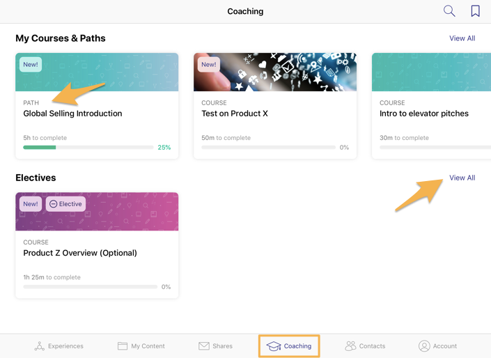 Follow a Path while learning – Showpad Help Center
