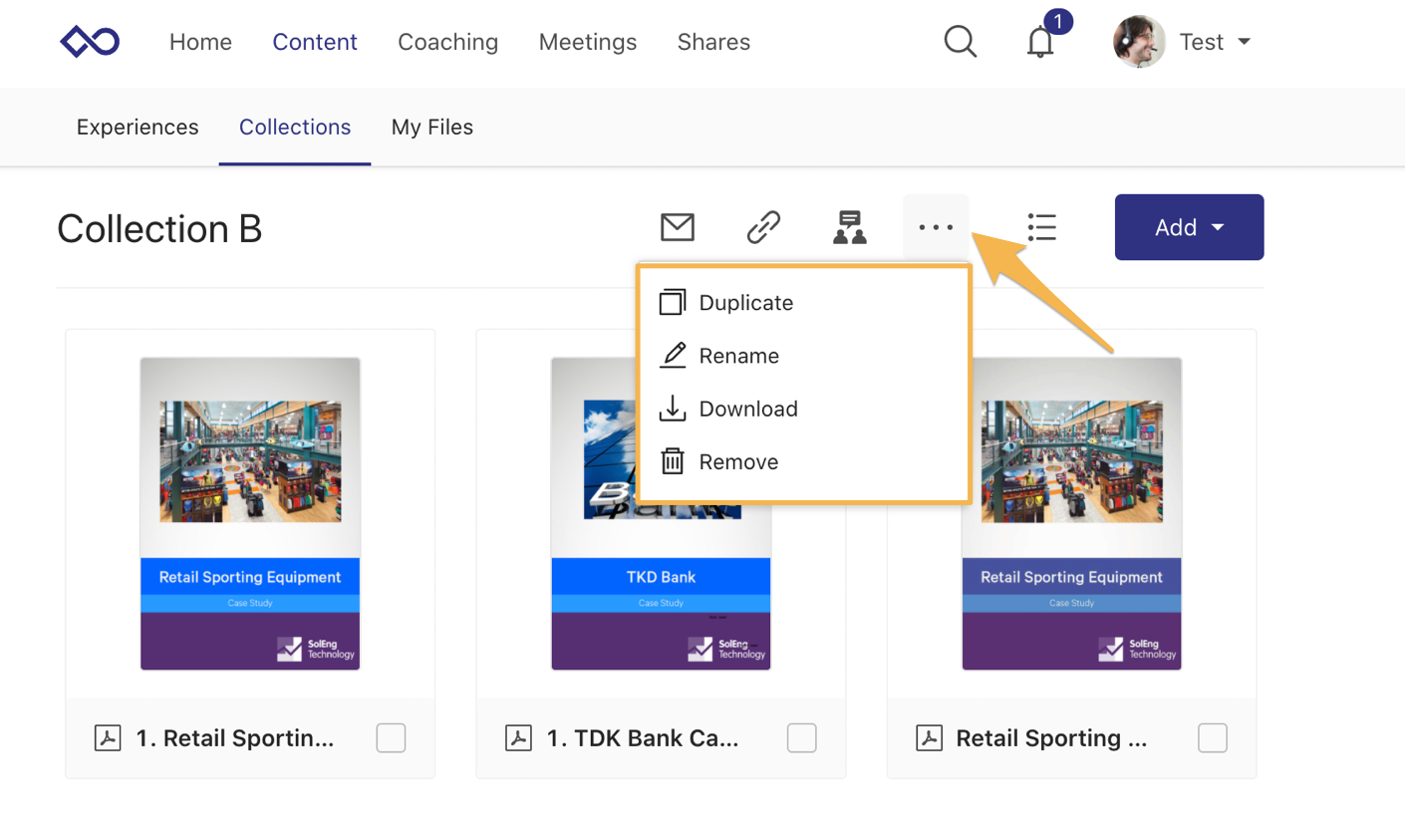 Create Personal Collections With Selected Content Showpad Help Center