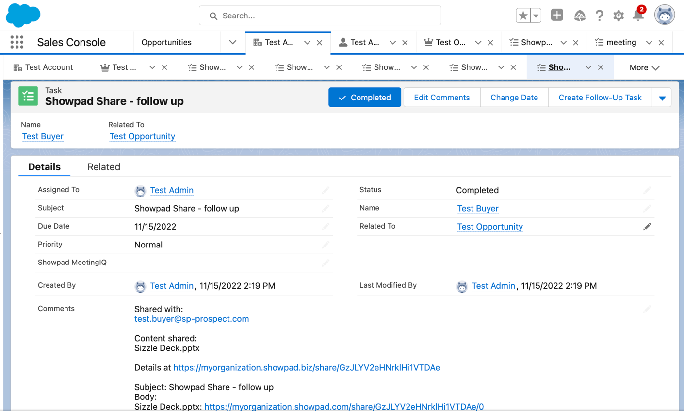Logging Showpad activity to Salesforce on your devices – Showpad Help Center