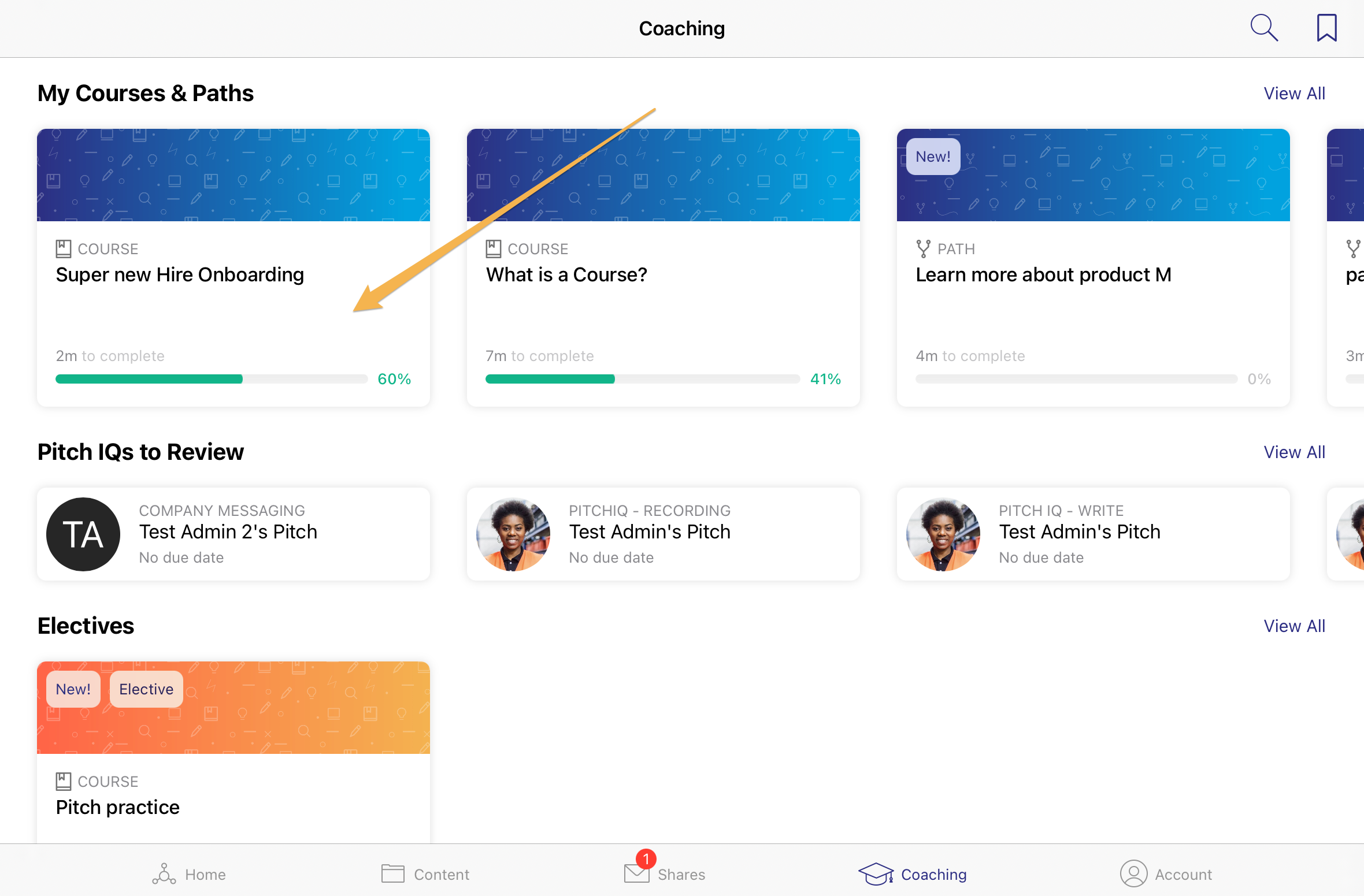 Bookmark Courses and find them later – Showpad Help Center